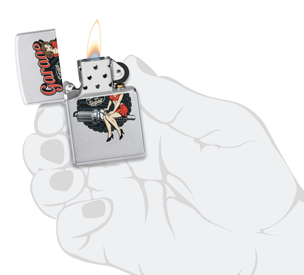 ZIPPO | Windproof Lighter Garage Pinup Design | Zippo Netherlands