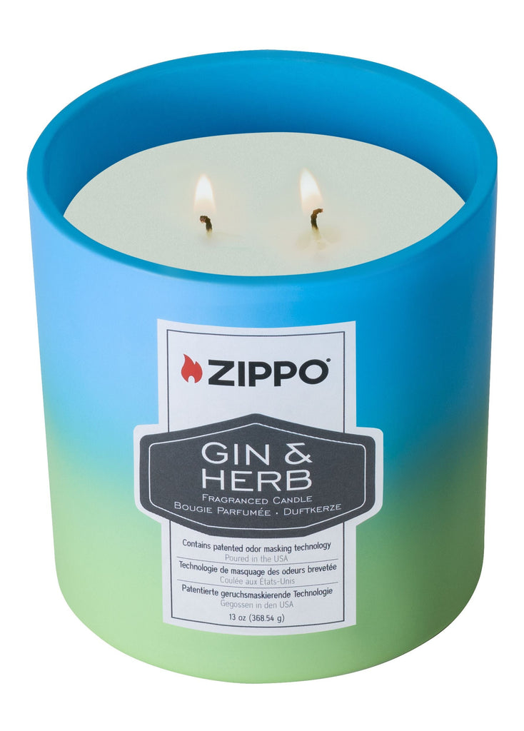 Zippo │ Odor-Masking Candle Gin Herb | Zippo Netherlands